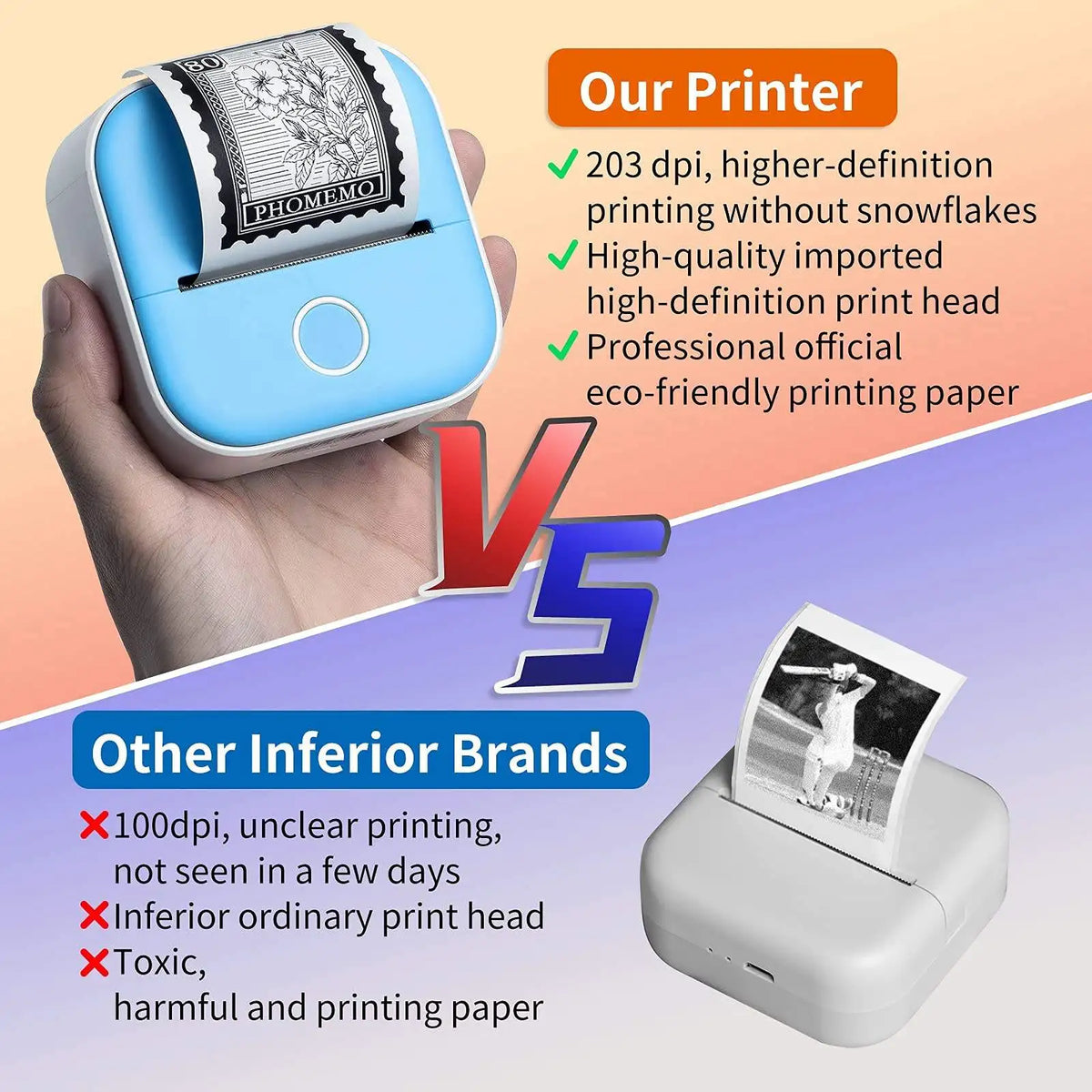 Portable Mini Thermal Label Printer – AKIRA-PRO-SUPPLIES