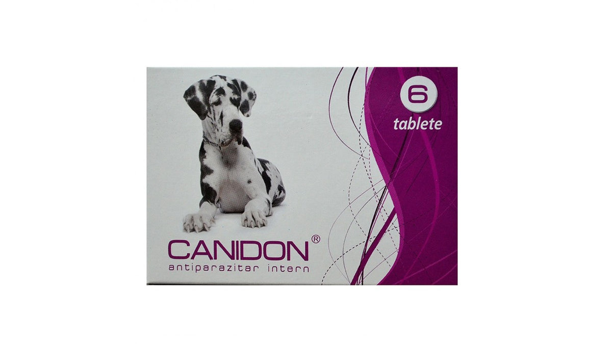 CANIDON 6cp Internal antiparasitic for Dog Praziquantel, Pyrantel pamo ...